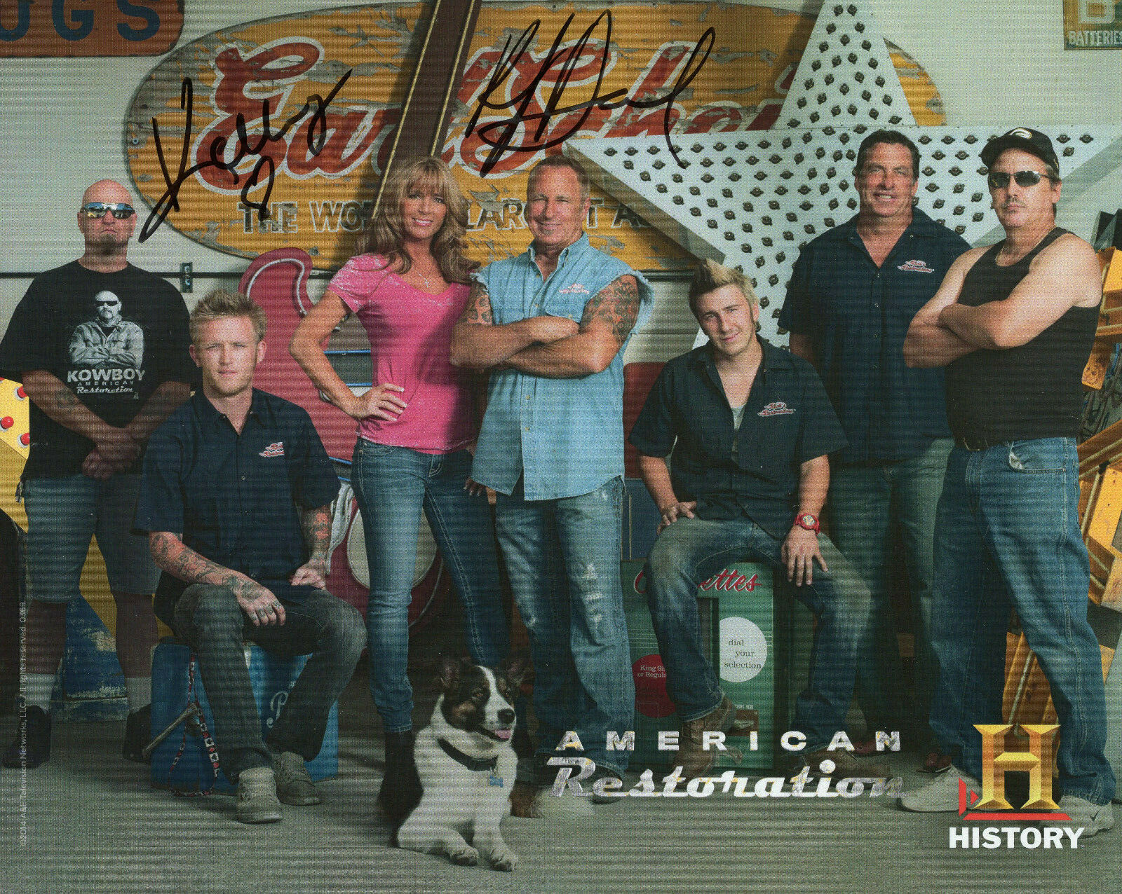 RICK+KELLY DALE HAND SIGNED 8x10 COLOR PHOTO+COA AMERICAN RESTORATION ...