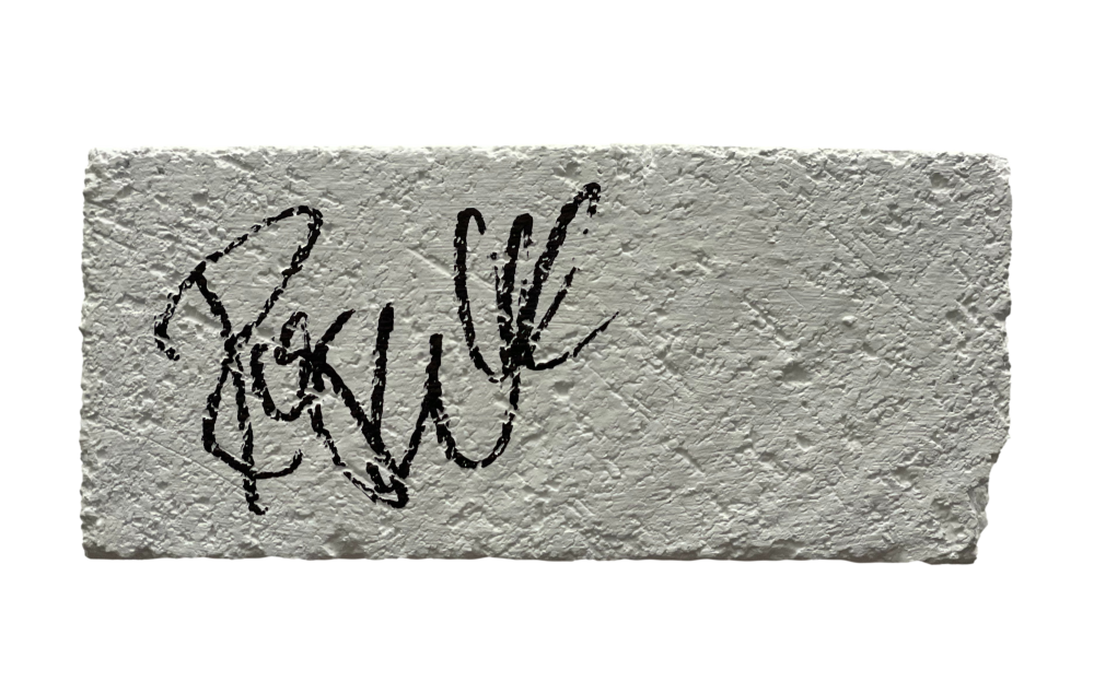 ROGER WATERS SIGNED AUTOGRAPH BRICK - PINK FLOYD ANOTHER BRINK IN THE ...