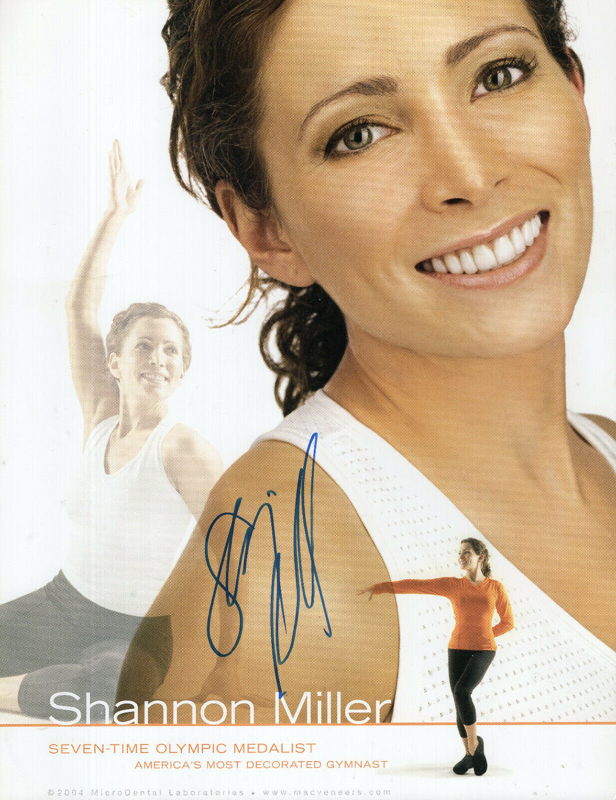 SHANNON MILLER HAND SIGNED 8x11 PHOTO+COA 7X OLYMPIC MEDAL WINNING ...