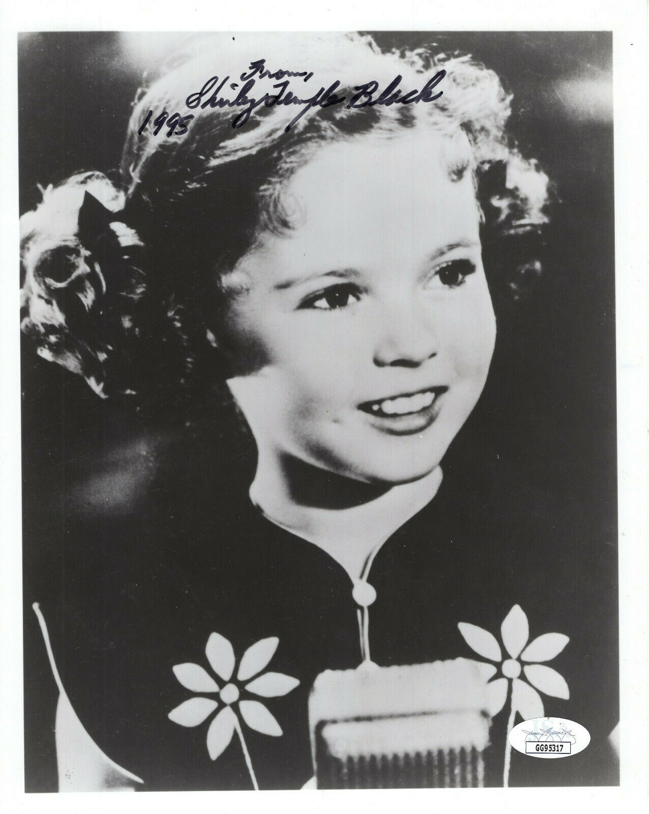 SHIRLEY TEMPLE BLACK HAND SIGNED 8x10 PHOTO ADORABLE CHILD ACTRESS JSA ...