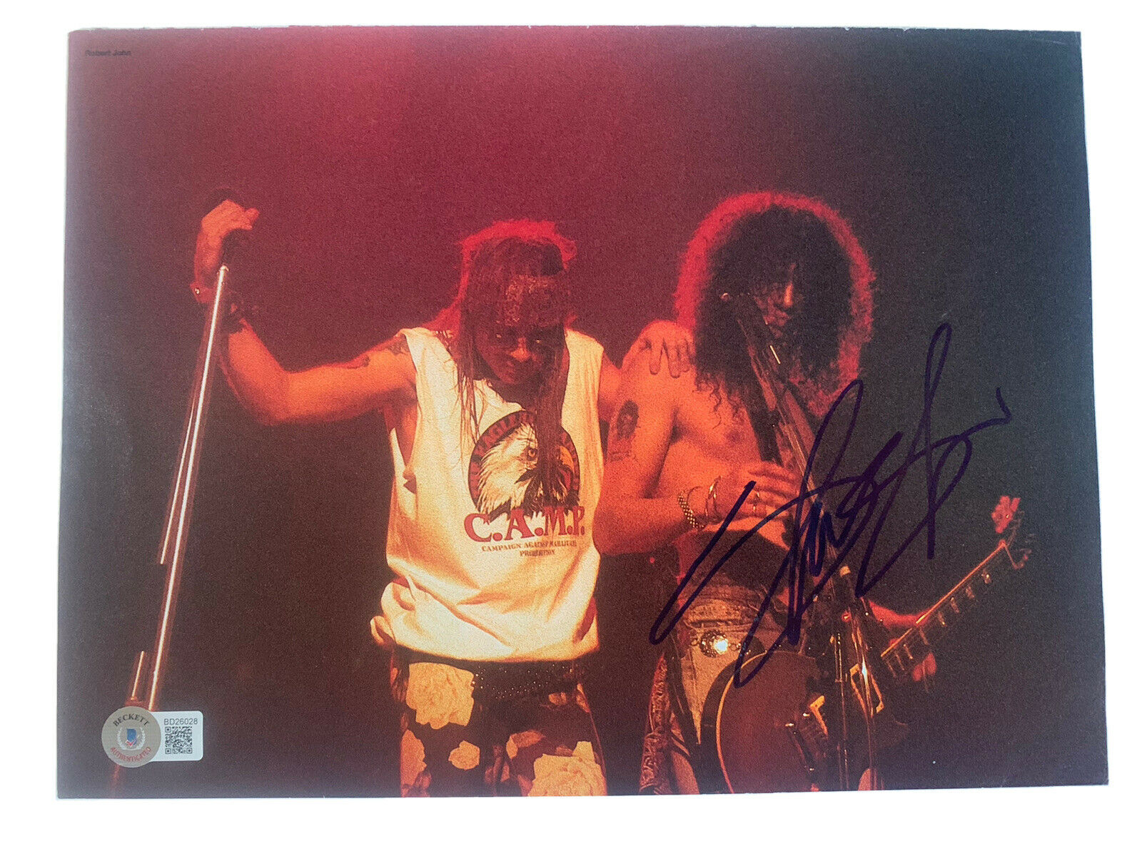 Slash Guns & Roses Signed Autographed 8x11 Mag Page Photo BAS Certified ...