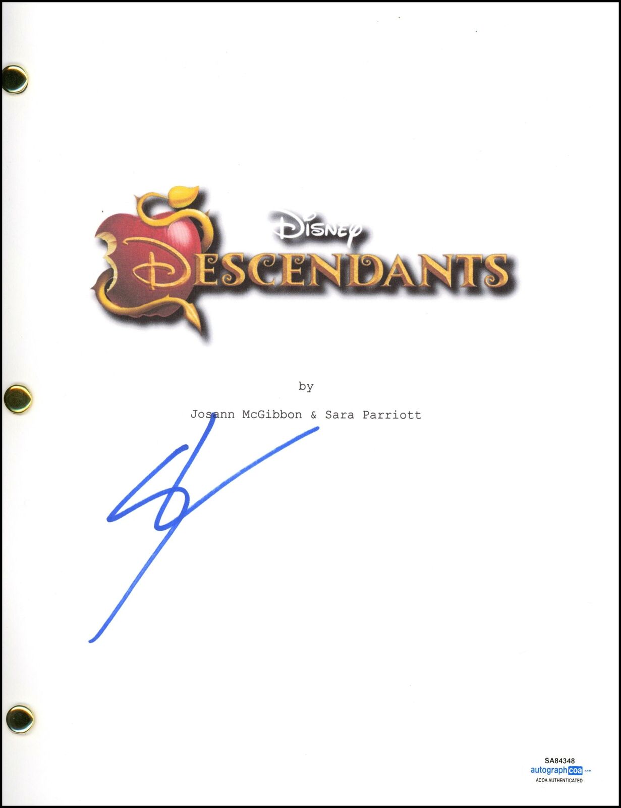 Sofia Carson "Descendants" AUTOGRAPH Signed 'Evie' Script Screenplay ...