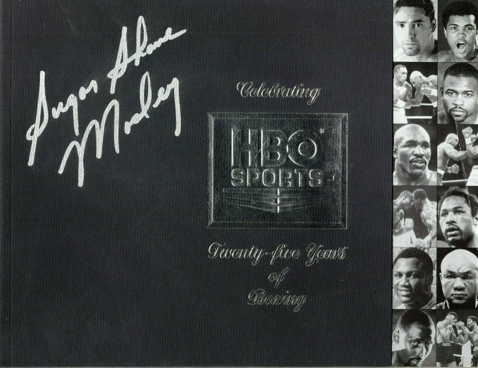 SUGAR SHANE MOSLEY HAND SIGNED HBO SPORTS 25 YEARS OF BOXING BOOK HOF ...
