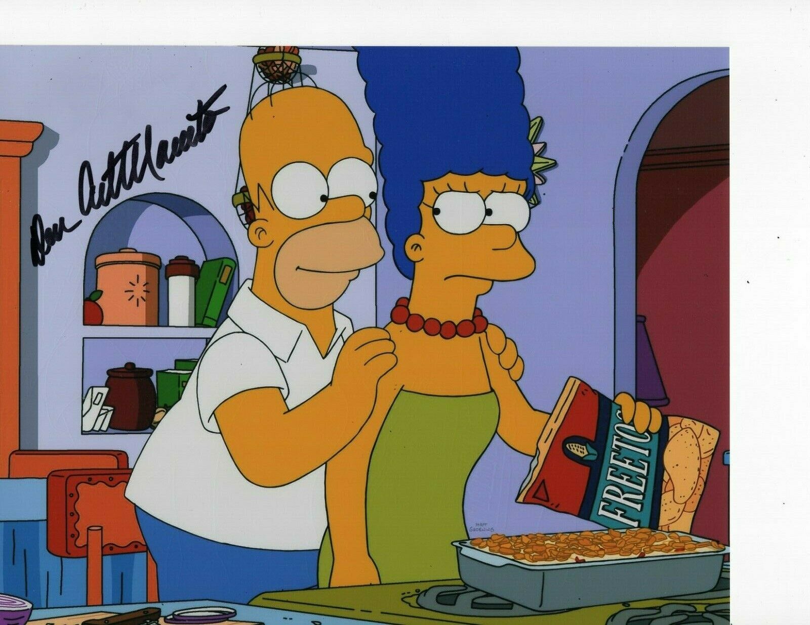 THE SIMPONS DAN CASTELLANETA SIGNED HOMER SIMPSON 8X10 | Autographia