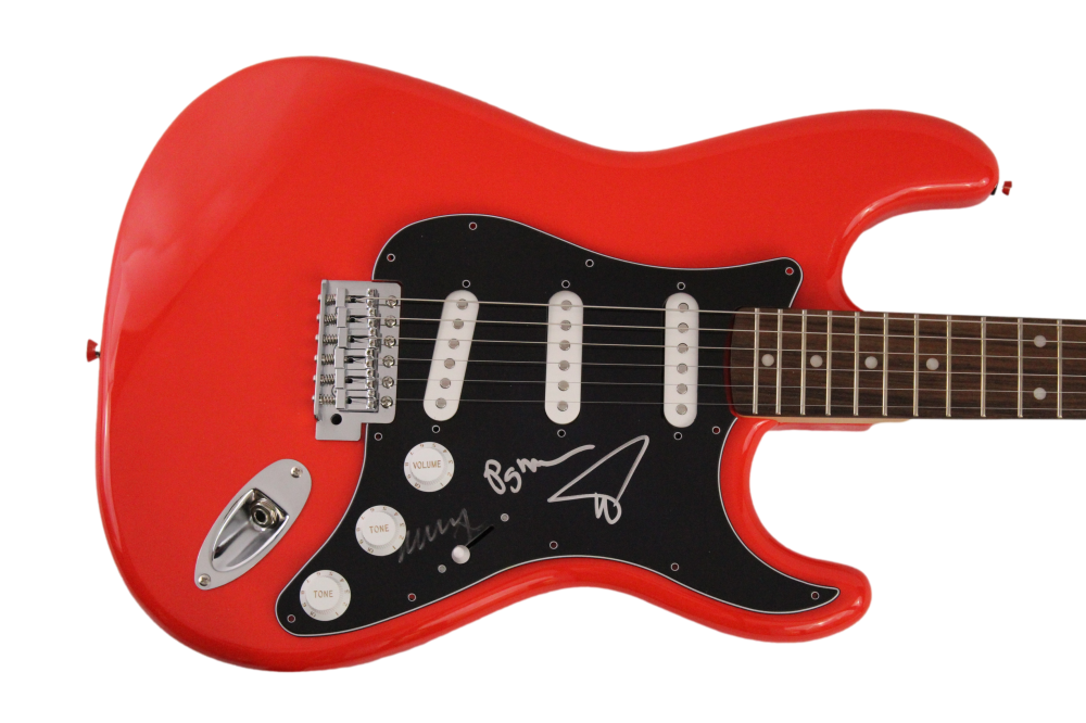 TREY ANASTASIO, MIKE, PAGE SIGNED AUTOGRAPH RED FENDER ELECTRIC GUITAR ... TREY ANASTASIO, MIKE, PAGE SIGNED AUTOGRAPH RED FENDER ELECTRIC GUITAR ...