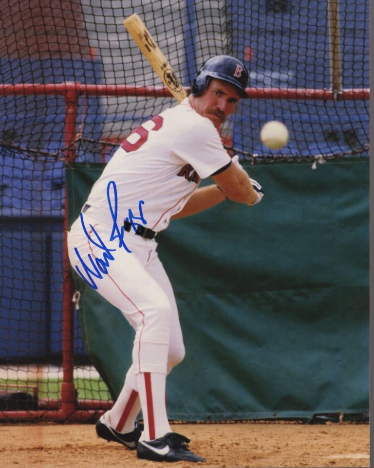 WADE BOGGS HAND SIGNED 8x10 COLOR PHOTO+COA BOSTON RED SOX HALL OF FAME ...
