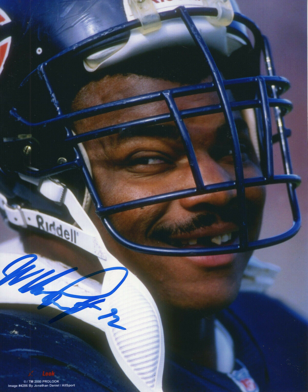 WILLIAM PERRY HAND SIGNED 8x10 COLOR PHOTO+COA CHICAGO BEARS THE FRIDGE ...