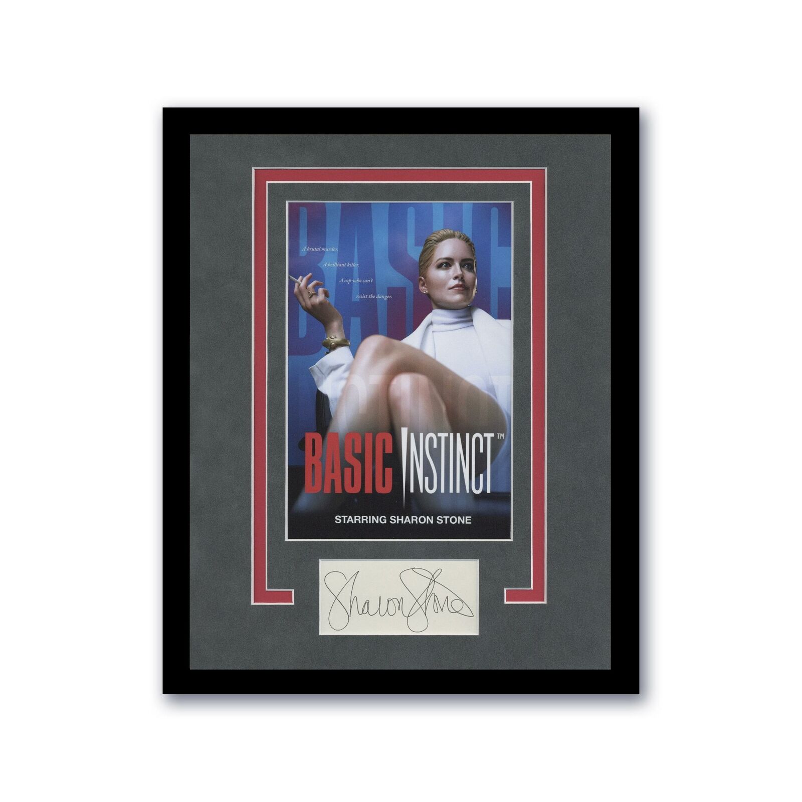 Basic Instinct Sharon Stone Autograph Signed 11x14 Framed Poster Photo ...