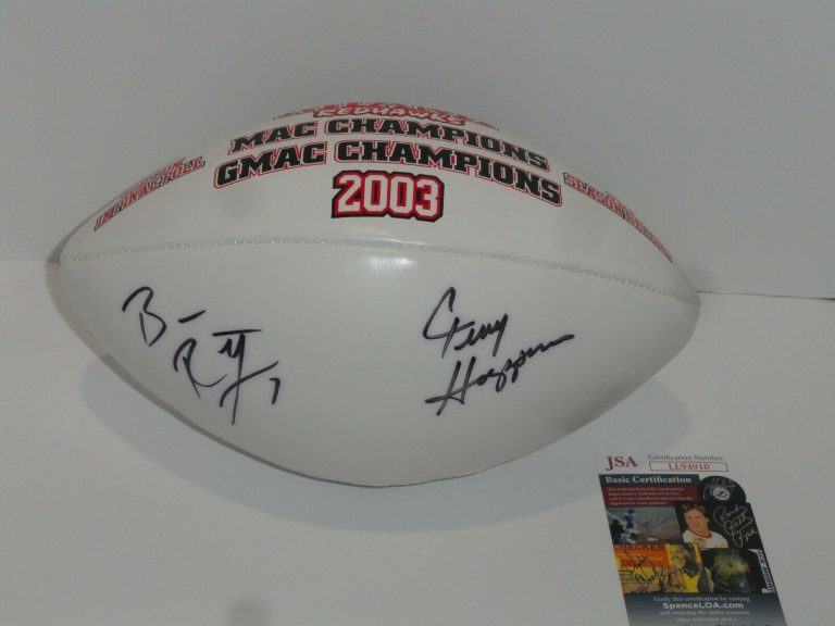 BEN ROETHLISBERGER TERRY HOEPPNER SIGNED MIAMI OHIO COMMEMORATIVE ...