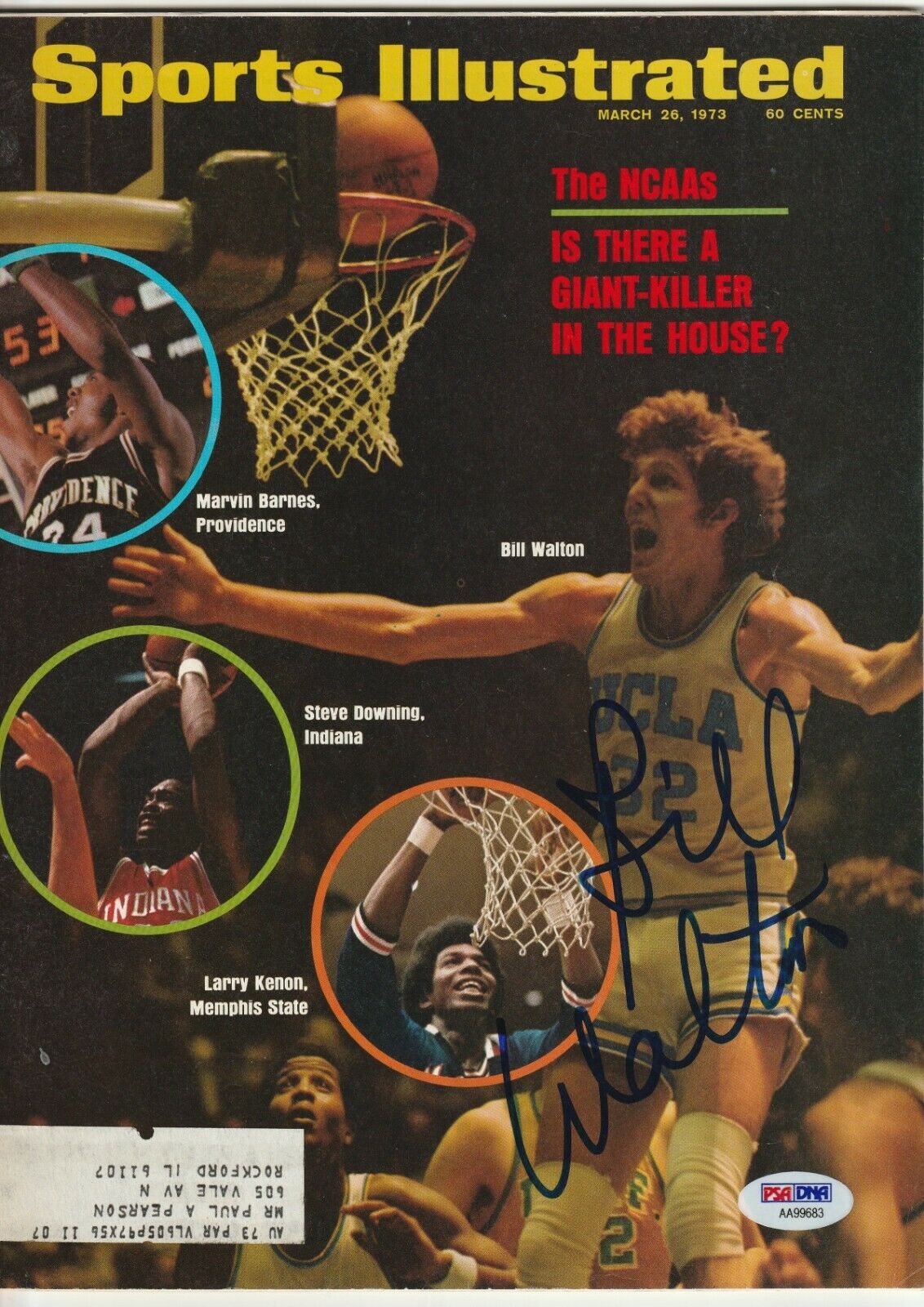 BILL WALTON Signed 3/26/73 SPORTS ILLUSTRATED w/ PSA COA | Autographia