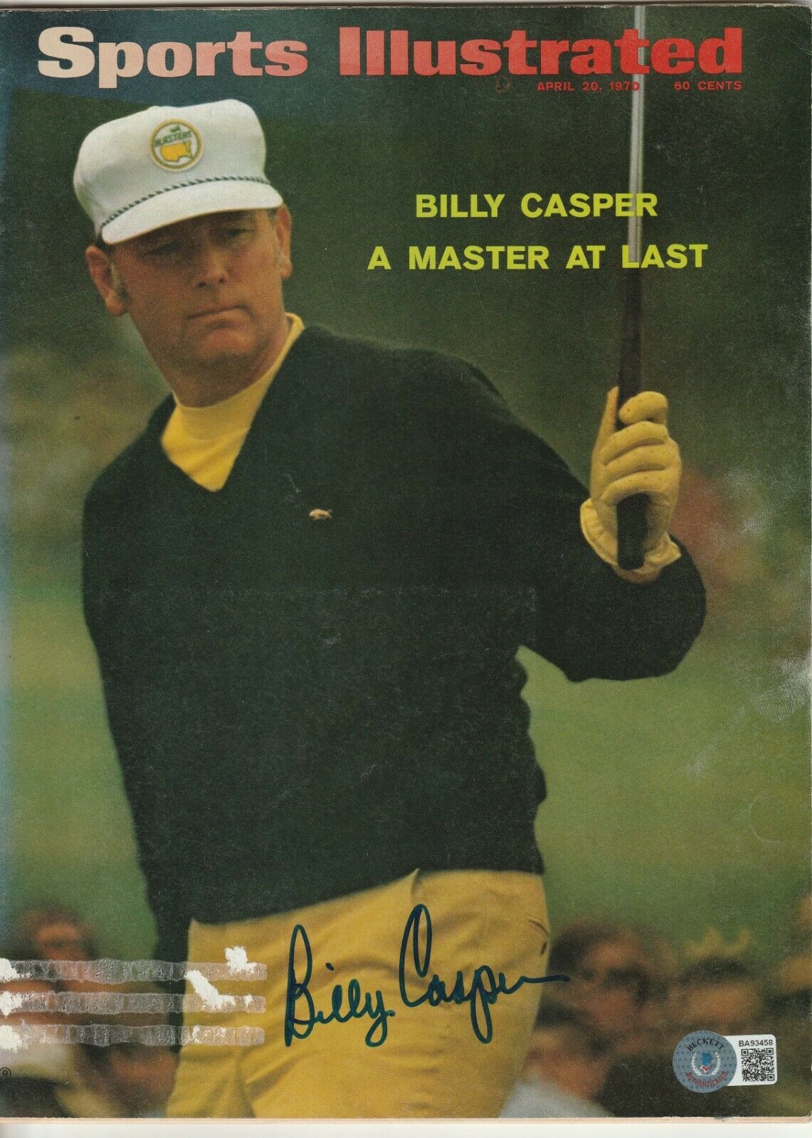 BILLY CASPER Signed 4/20/70 SPORTS ILLUSTRATED w/ Beckett COA | Autographia