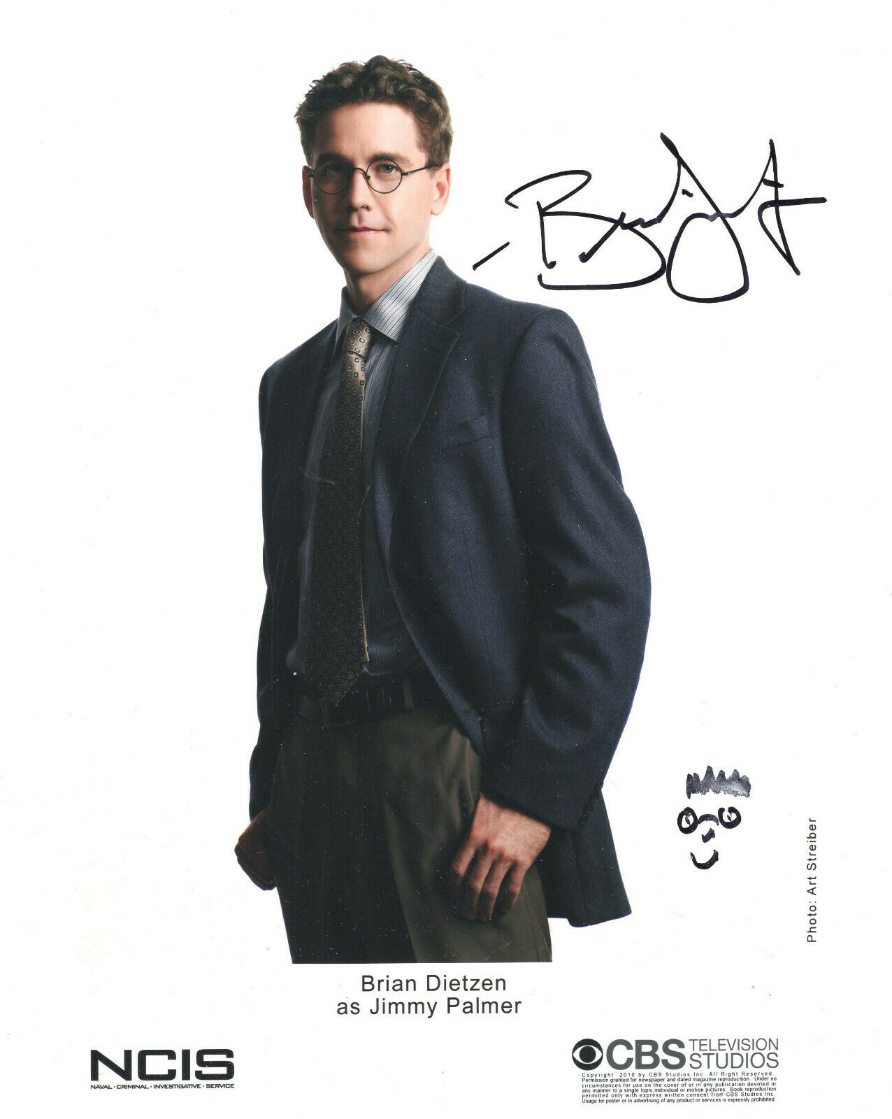 BRIAN DIETZEN HAND SIGNED 8x10 COLOR PHOTO+COA JIMMY PALMER FROM NCIS ...