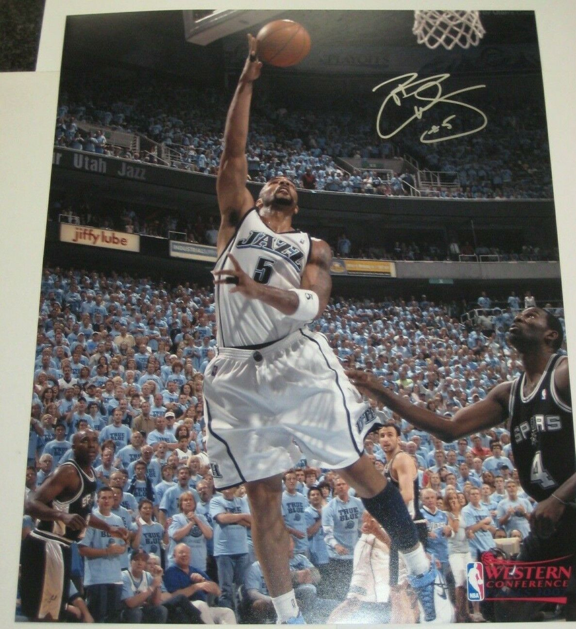 CARLOS BOOZER Signed Utah JAZZ 16x20 PHOTO with COA | Autographia