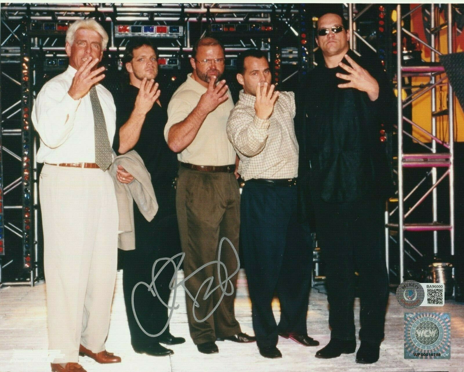 CHRIS BENOIT Signed FOUR HORSEMAN WCW 8x10 PHOTO with Beckett COA (BAS ...