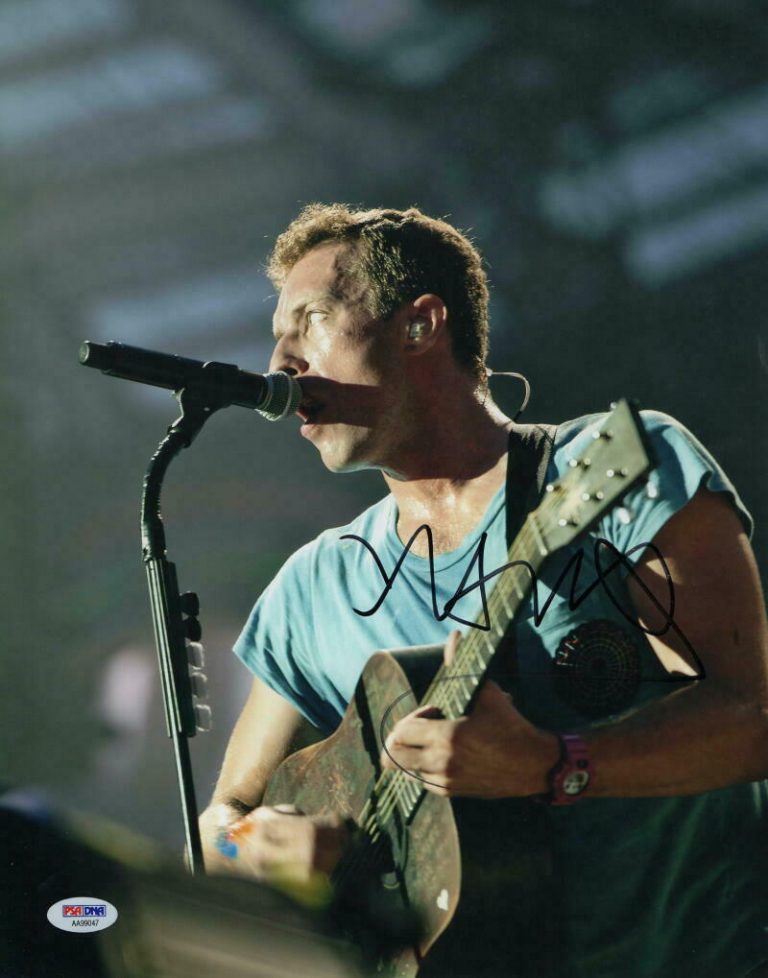 Shop Coldplay Signed Memorabilia & Signed Poster, Guitar | Autographia