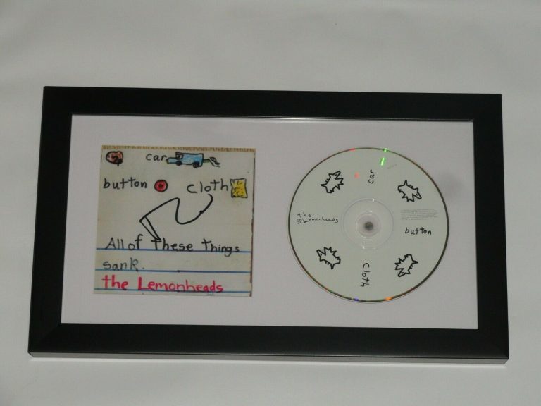 EVAN DANDO SIGNED FRAMED CAR BUTTON CLOTH CD THE LEMONHEADS PROOF VERY ...
