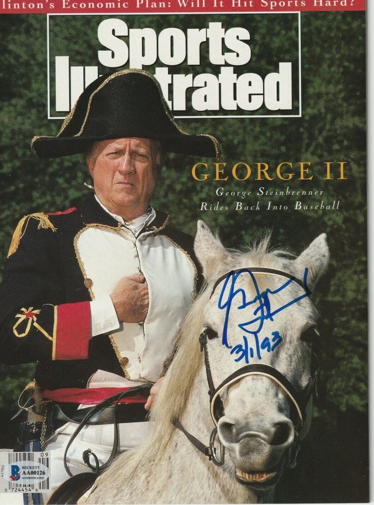 GEORGE STEINBRENNER Signed 3/1/93 SPORTS ILLUSTRATED w/ Beckett LOA (NO ...