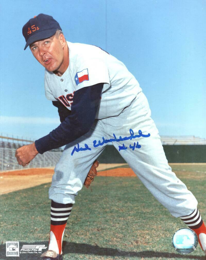 HAL WOODESHICK HOUSTON COLT 45S SIGNED 8X10 PHOTO W/ COA | Autographia