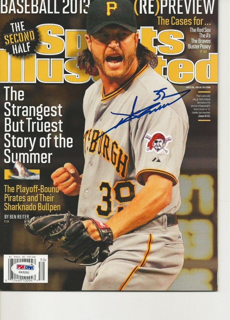 JASON GRILLI (Pirates) Signed SPORTS ILLUSTRATED with PSA COA (NO Label ...