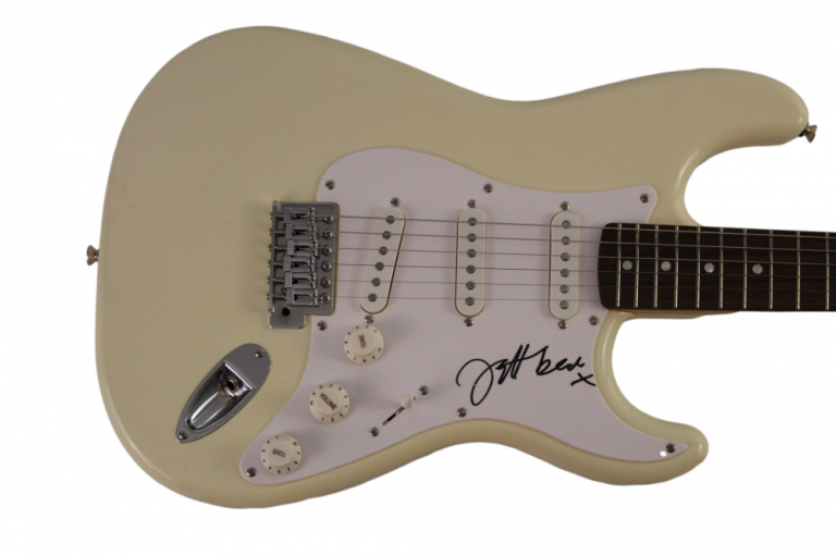 JEFF BECK SIGNED AUTOGRAPH FENDER STRATOCASTER ELECTRIC GUITAR ...