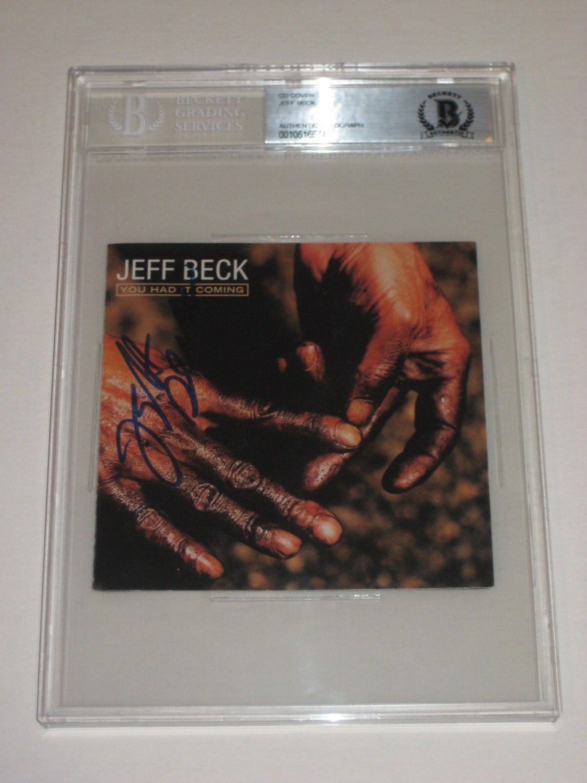 JEFF BECK Signed YOU HAD IT COMING CD Cover Beckett Authenticated ...