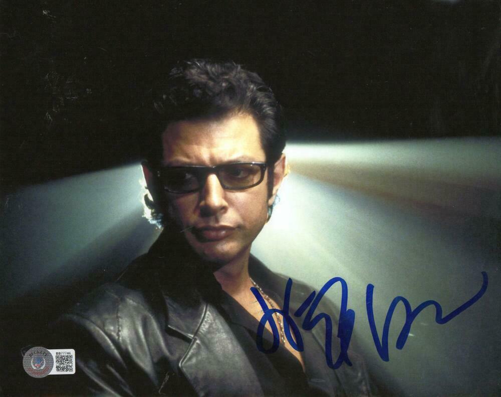 JEFF GOLDBLUM SIGNED 8X10 PHOTO JURASSIC PARK AUTHENTIC AUTOGRAPH ...