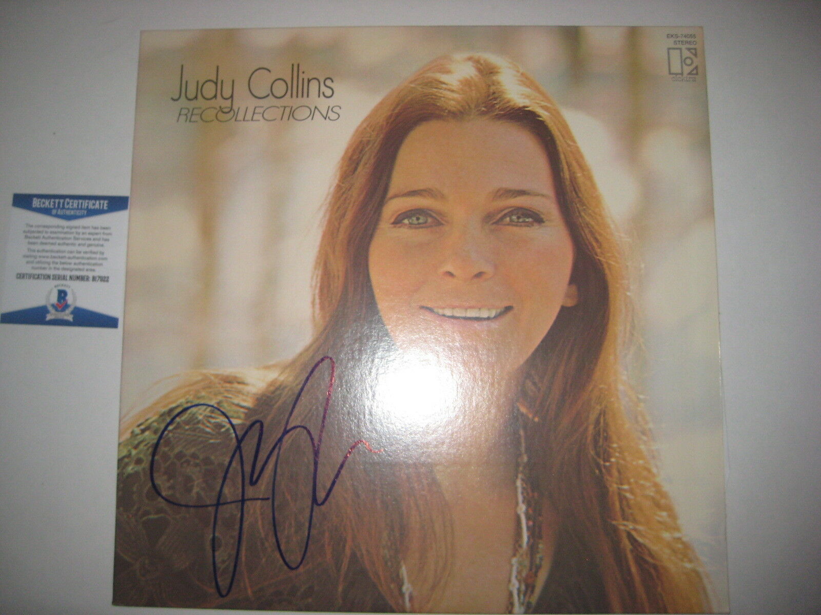 JUDY COLLINS Signed RECOLLECTIONS Album Cover w/ Beckett COA | Autographia