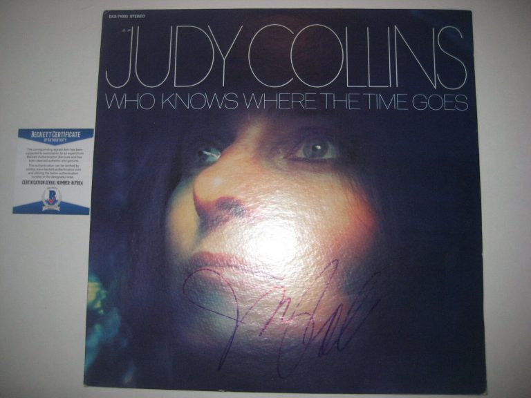 JUDY COLLINS Signed WHO KNOWS WHERE THE TIME GOES Album Cover w/ Beckett COA | Autographia