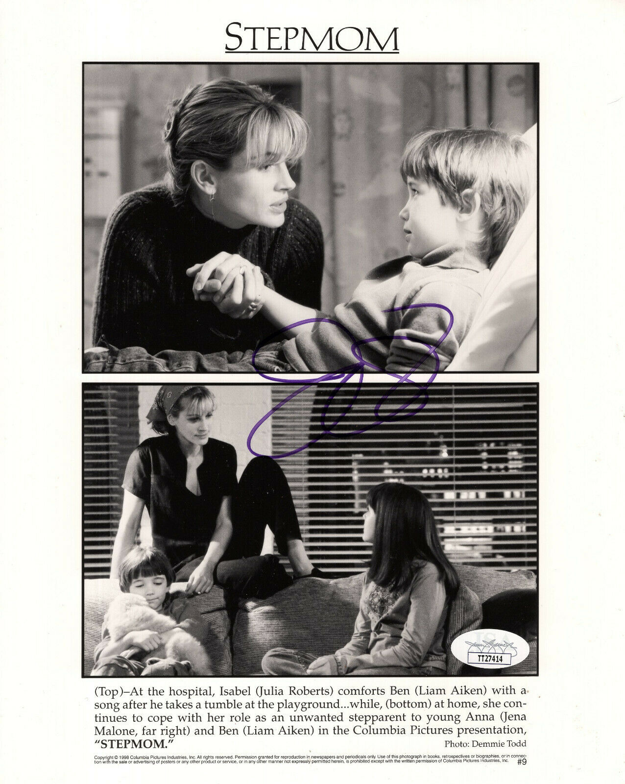 JULIA ROBERTS HAND SIGNED 8x10 PHOTO AWESOME+VERY RARE STEPMOM JSA ...