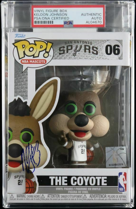 Keldon Johnson Signed Funko Pop! PSA Encapsulated Auto San Antonio ...