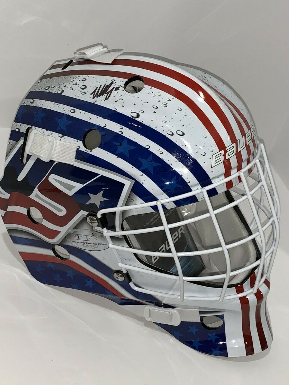 MADDIE ROONEY SIGNED TEAM USA GOALIE MASK OLYMPICS 2018 GOLD ...