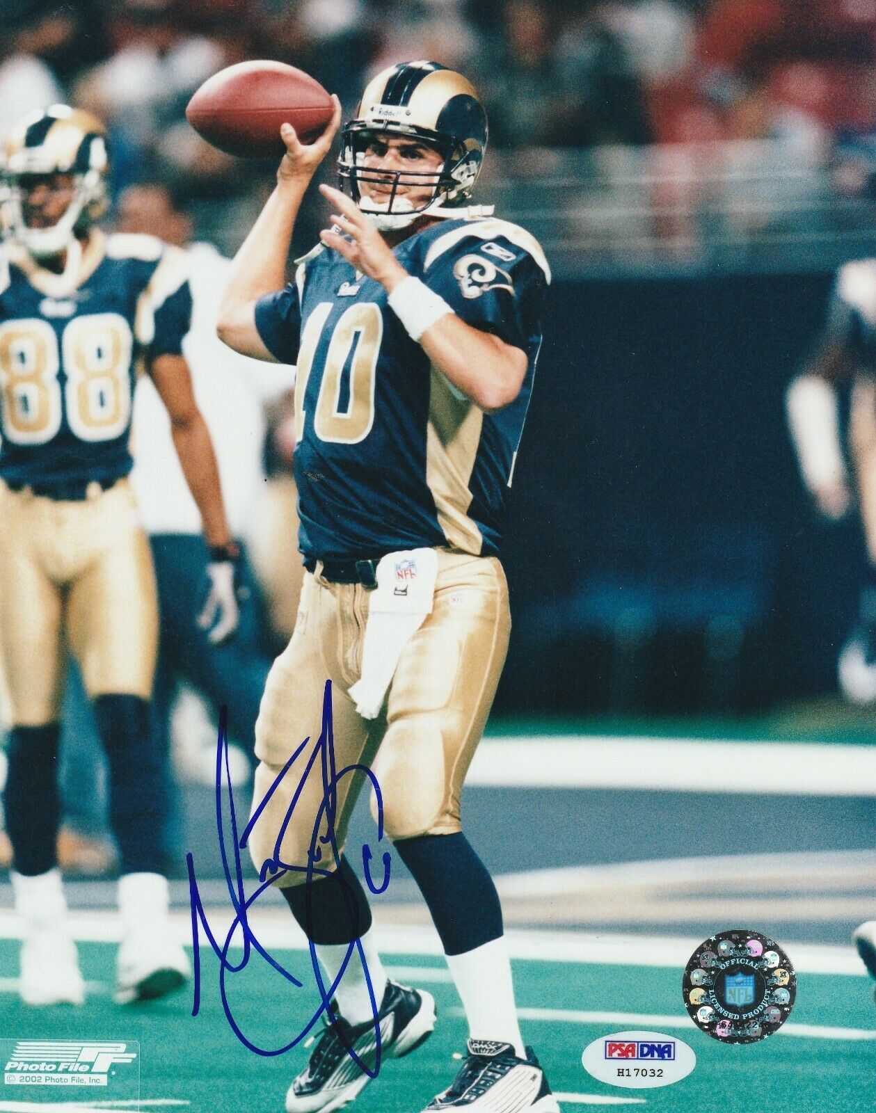 MARK BULGER Signed St. Louis RAMS 8x10 PHOTO w/ PSA COA | Autographia