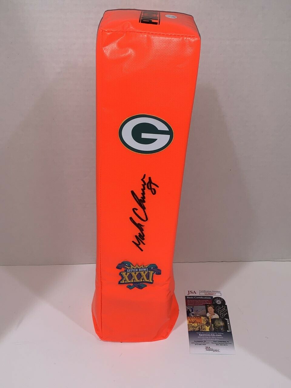 MARK CHMURA SIGNED TOUCHDOWN PYLON GREEN BAY PACKERS SUPER BOWL XXXI ...