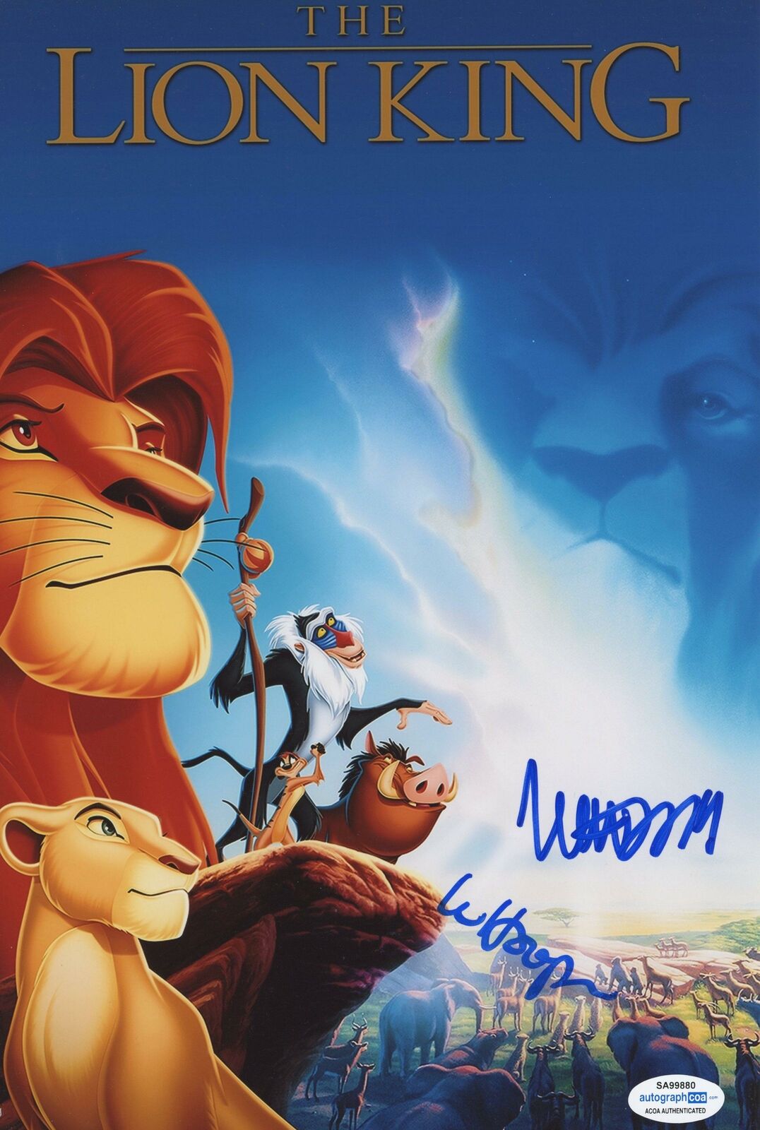 Matthew Broderick & Whoopi Goldberg "The Lion King" AUTOGRAPH Signed ...