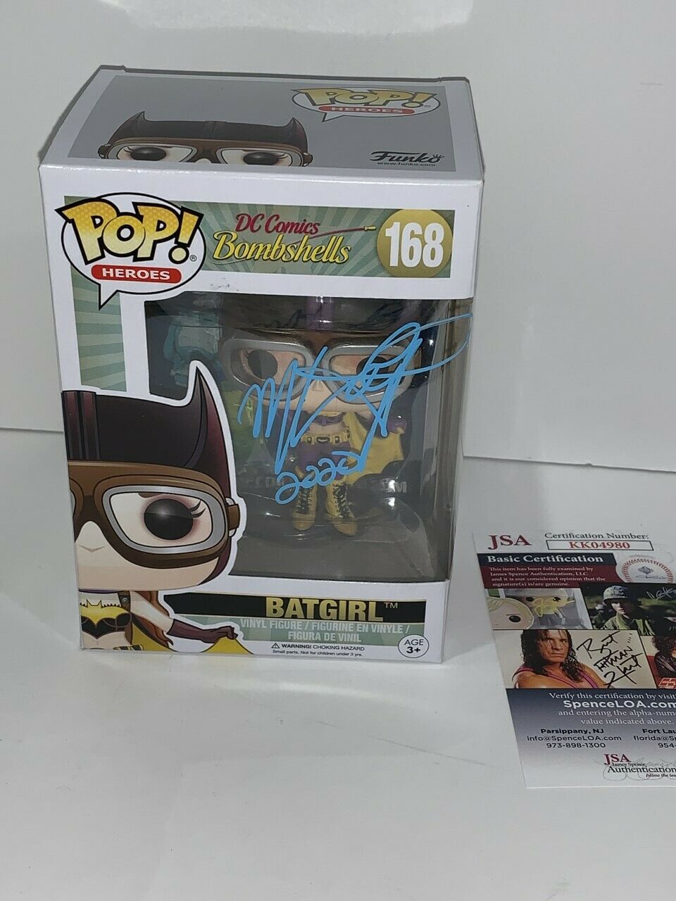 MELISSA GILBERT SIGNED BATGIRL BOMBSHELLS 168 ANIMATED FUNKO POP JSA ...