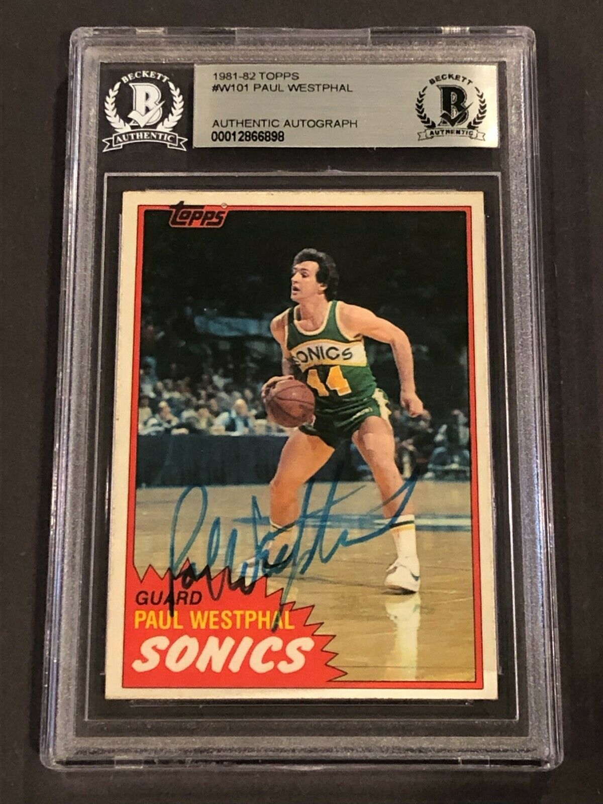 PAUL WESTPHAL Signed 1981-82 TOPPS Card #W101 Beckett Authenticated ...