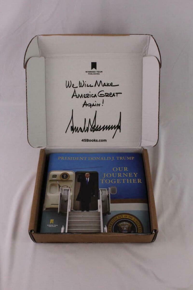 PRESIDENT DONALD TRUMP SIGNED AUTOGRAPH OUR JOURNEY TOGETHER BOOK ...