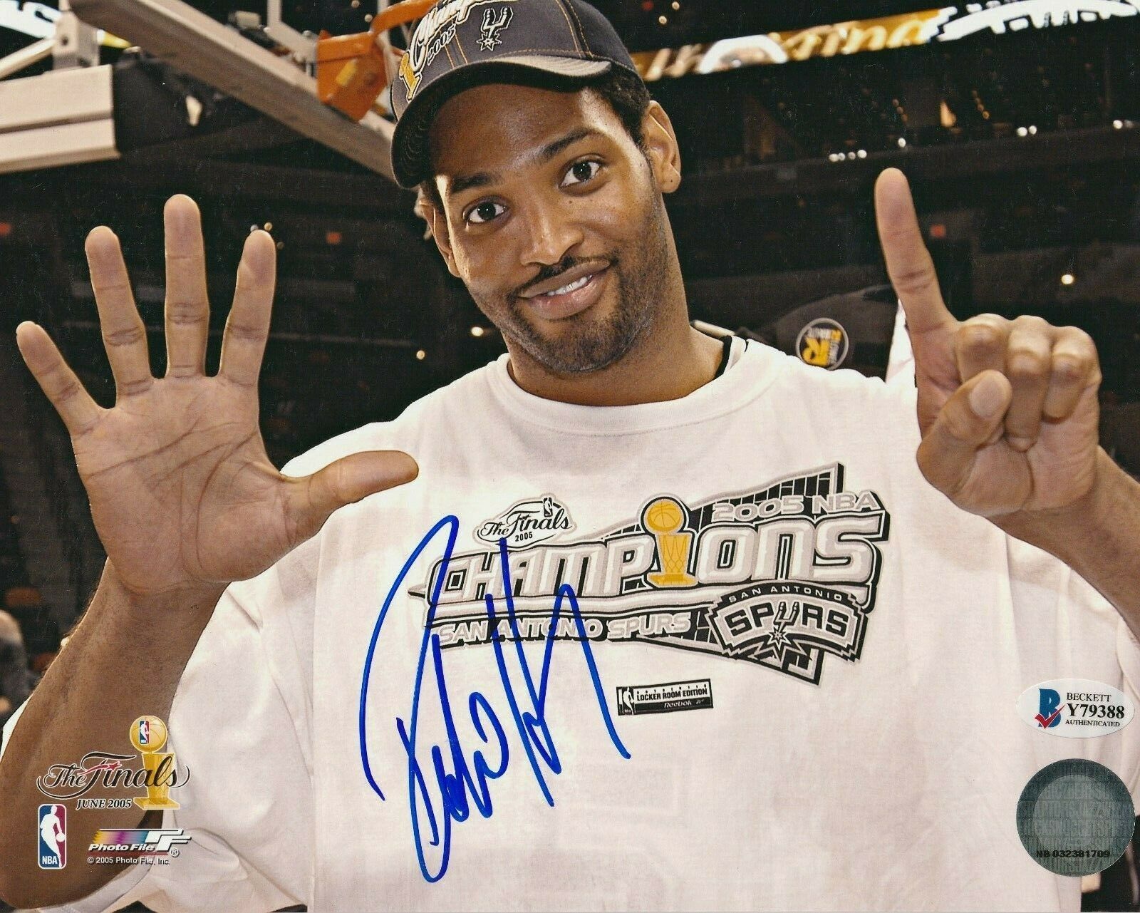 ROBERT HORRY Signed San Antonio SPURS 8x10 PHOTO with Beckett COA ...