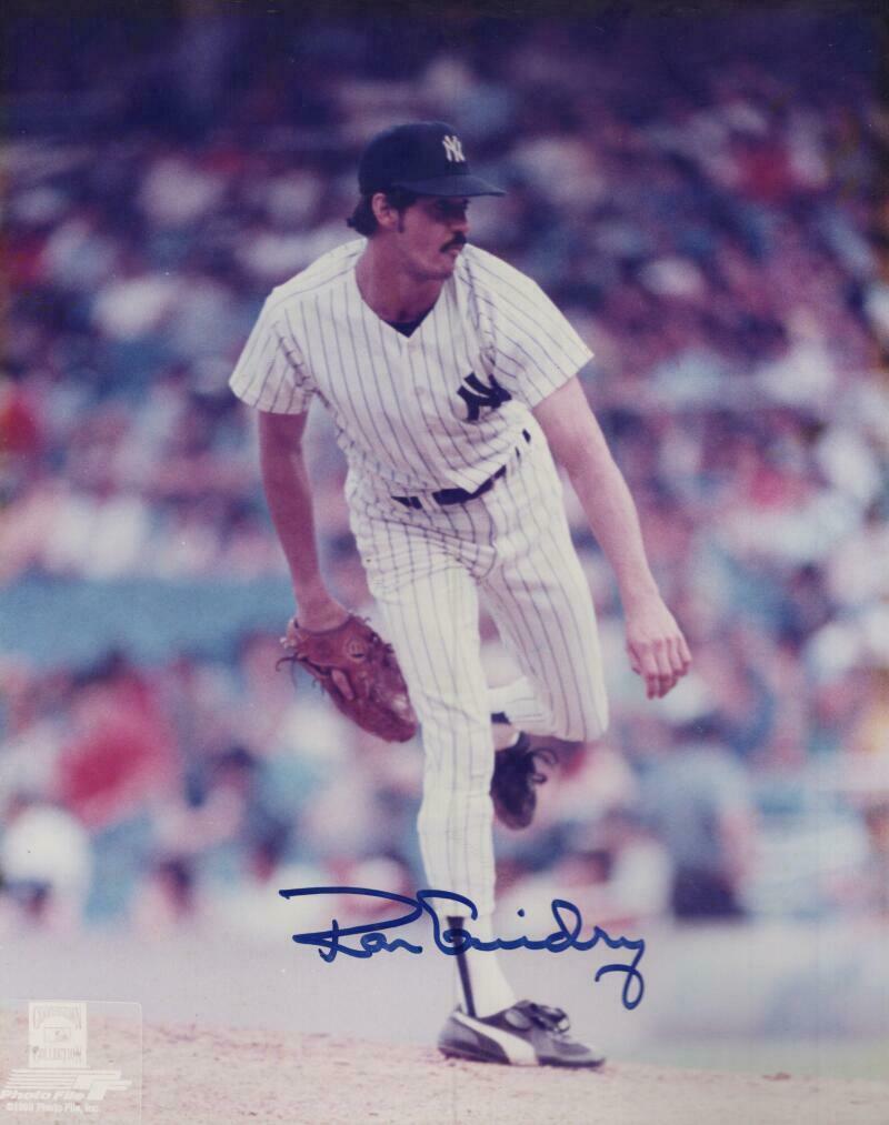 RON GUIDRY NEW YORK YANKEES SIGNED AUTOGRAPHED 8X10 PHOTO W/ COA ...