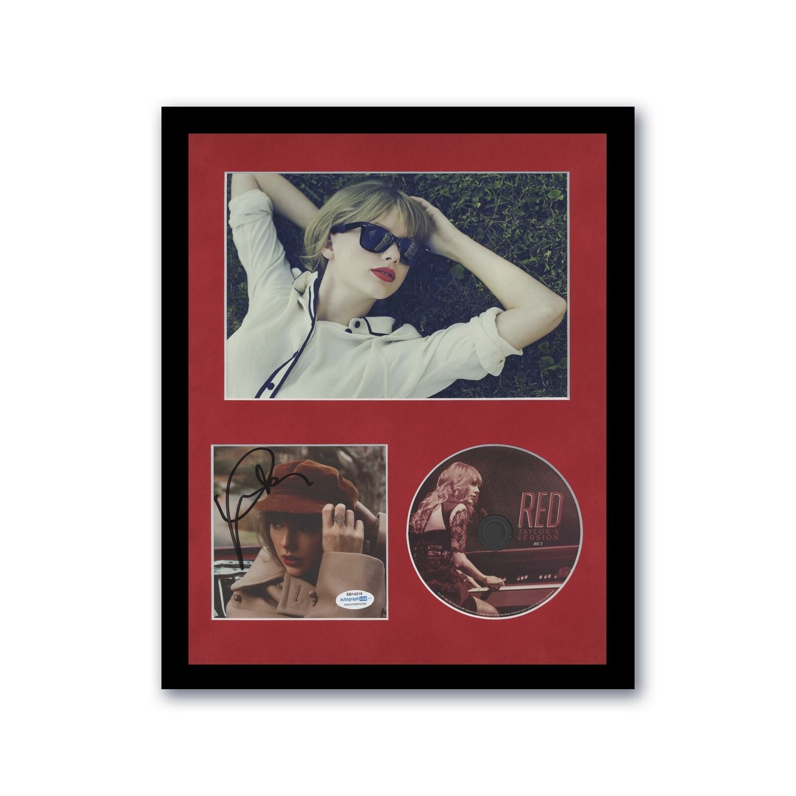 Taylor Swift Autograph Signed 11x14 Red Taylor's Version Framed Photo ...