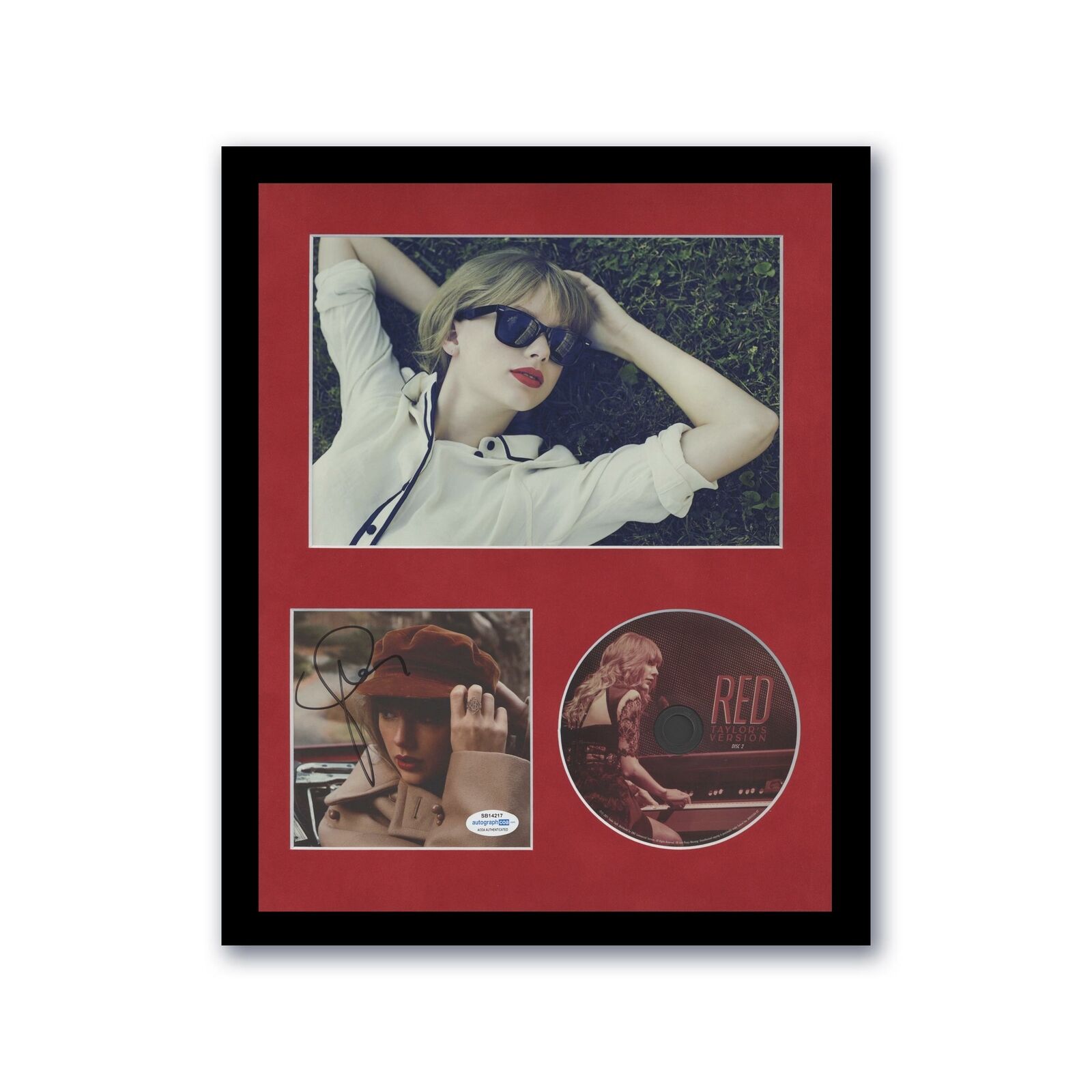 Taylor Swift Autograph Signed 11x14 Red Taylor's Version Framed Photo ...