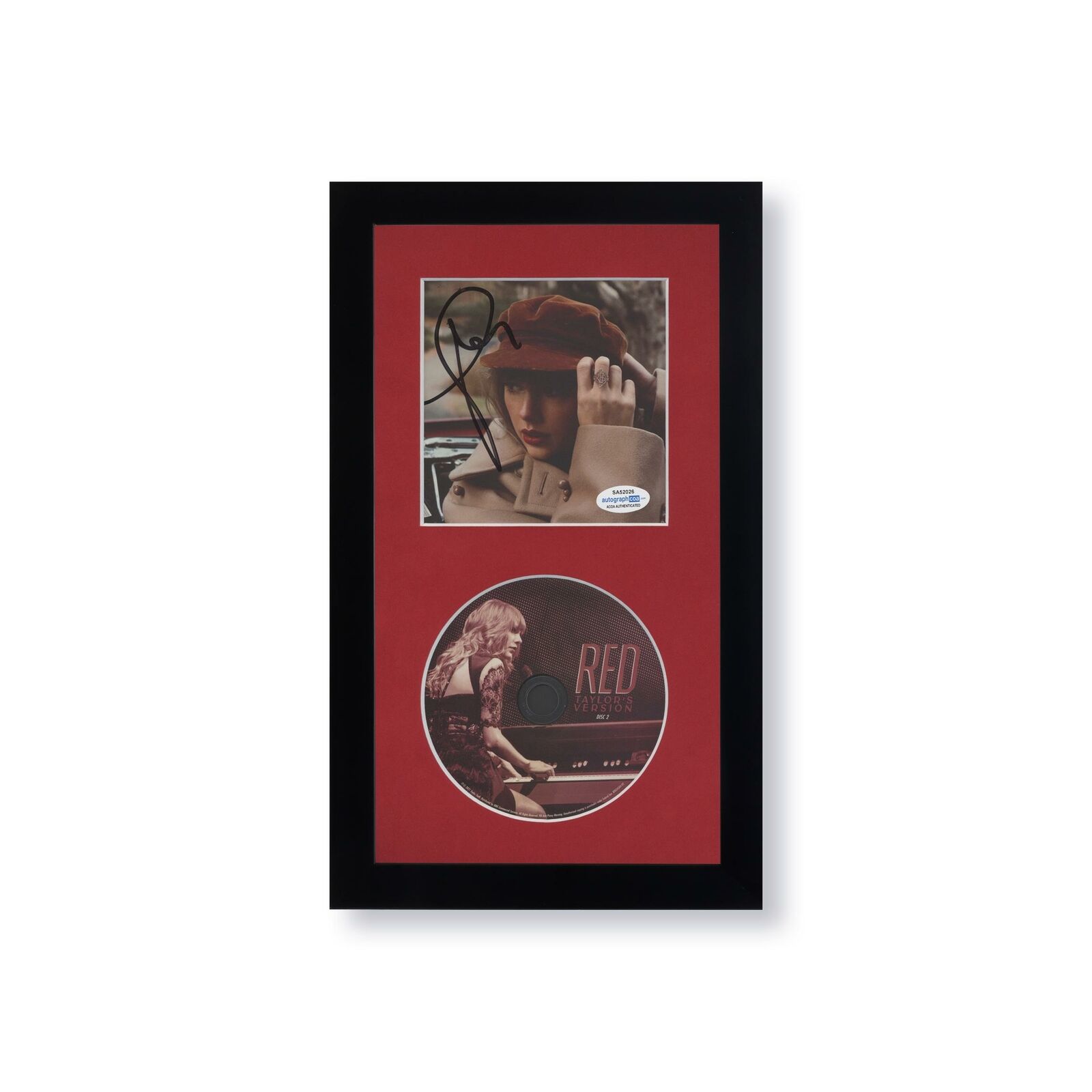 Taylor Swift Autographed Signed Framed CD Display Red Taylor's Version ...