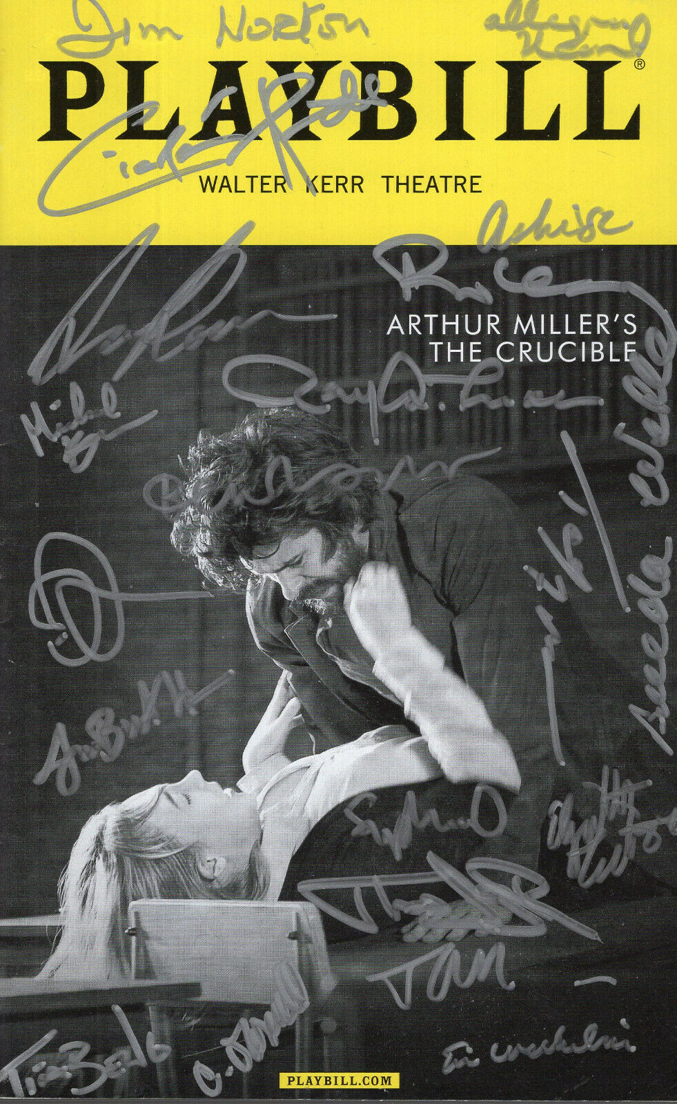 THE CRUCIBLE HAND SIGNED NY CITY PLAYBILL+COA SIGNED BY CAST SAOIRSE ...