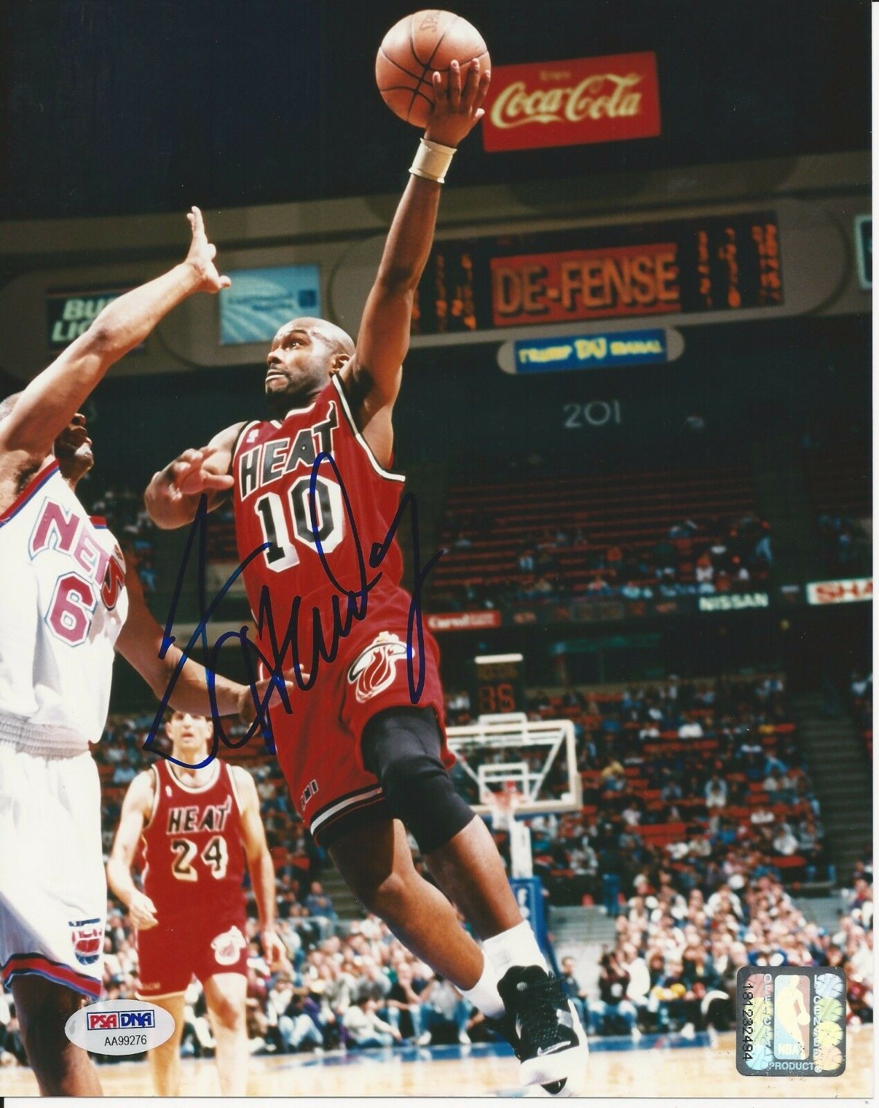 TIM HARDAWAY Signed Miami HEAT 8x10 PHOTO w/ PSA COA | Autographia