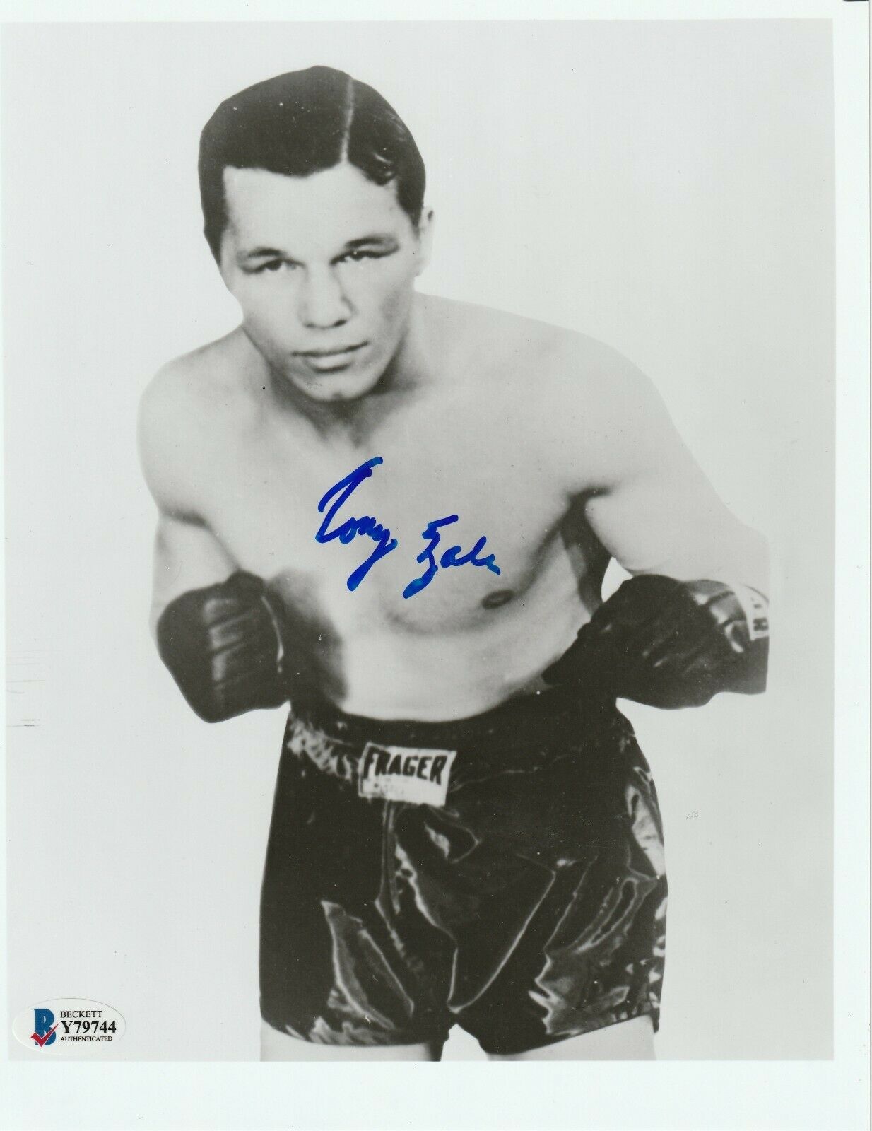 TONY ZALE Signed 8X10 PHOTO w/ Beckett COA | Autographia