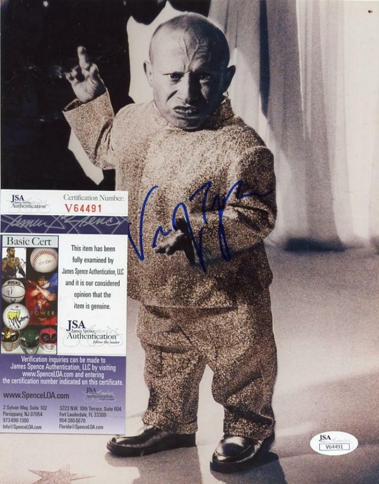 VERN TROYER MINI-ME DECEASED SIGNED AUTOGRAPHED 8X10 PHOTO JSA V64491 ...