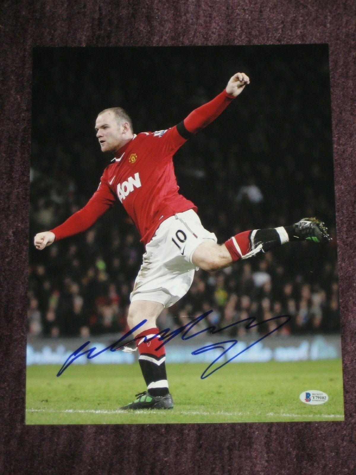 WAYNE ROONEY Signed 11x14 PHOTO with Beckett COA | Autographia