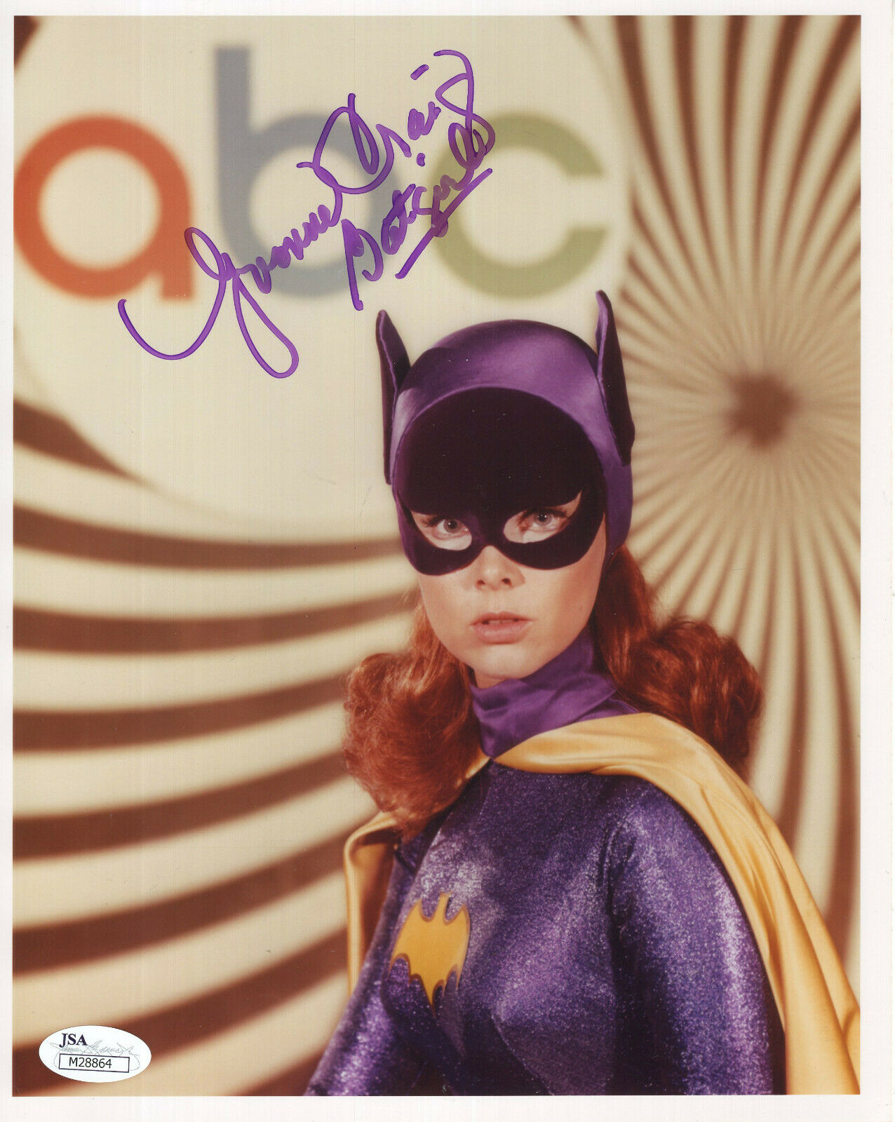 YVONNE CRAIG HAND SIGNED 8x10 COLOR PHOTO ABC PRESS PHOTO AS BATGIRL ...