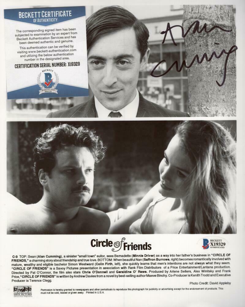 ALAN CUMMING "CIRCLE OF FRIENDS" SIGNED 8X10 PHOTO BECKETT X19329 ...