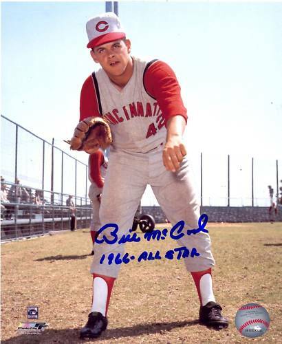 BILL MCCOOL REDS 1966 ALL-STAR SIGNED 8X10 PHOTO W/COA | Autographia